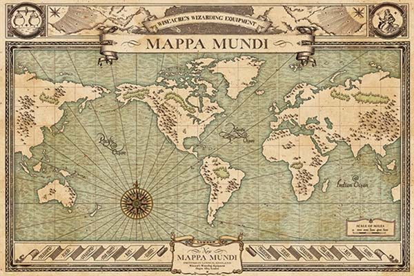 Fantastic Beasts And Where To Find Them - Mappa Mundi – RUGSCOLLECTION